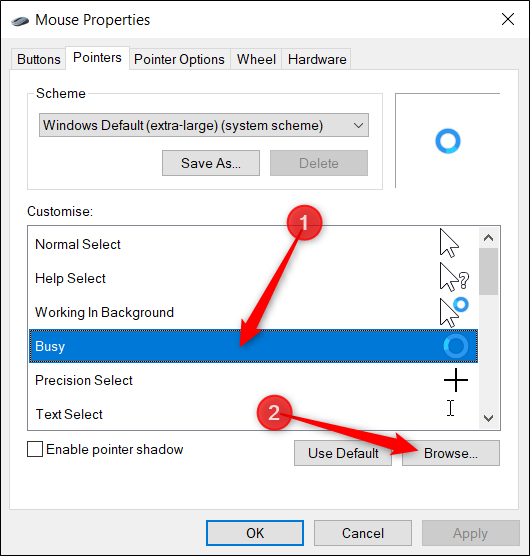 How to Change Your Mouse Cursor Theme on Windows 10