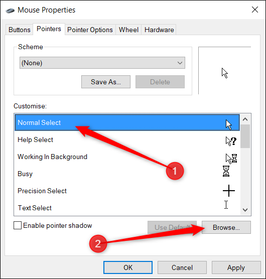 How to Change Your Mouse Cursor Theme on Windows 10