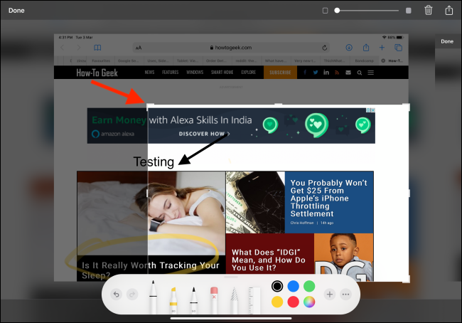 How to Take and Annotate Screenshots on iPad Using Apple Pencil