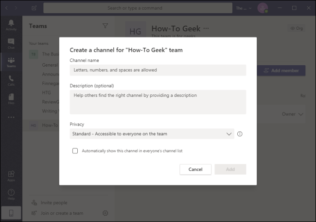 How to Create and Manage Teams in Microsoft Teams