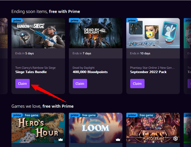 How to Claim Your Free Games and In-Game Items From Prime Gaming