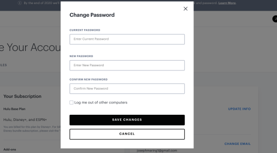 How to Change Your Hulu Password