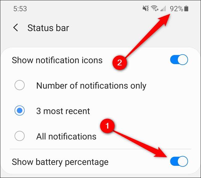 How to Show the Battery Percentage on the Samsung Galaxy S20
