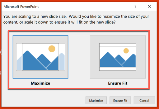 powerpoint print size