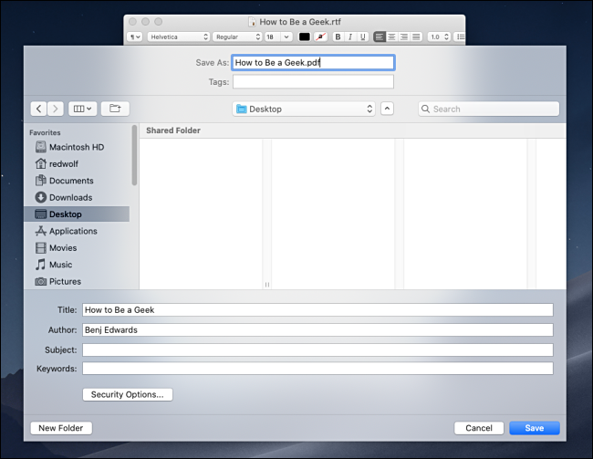 How to Print to PDF on Mac