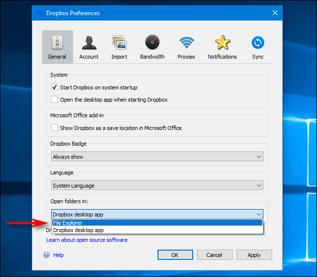 How to Open Dropbox Folders in File Explorer or Finder