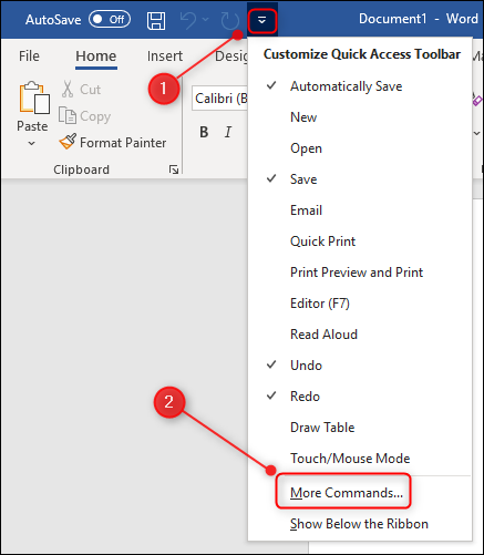 How to Customize the Quick Access Toolbar in Microsoft Office Apps