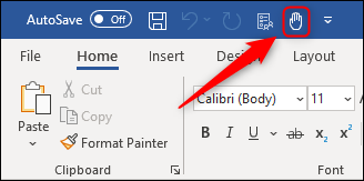 How to Use Microsoft Office's Panning Hand Instead of the Scroll Bar