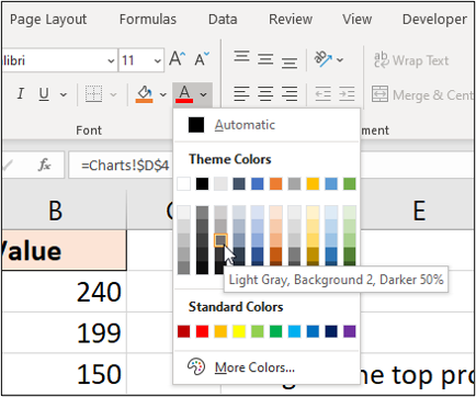 How to Include Captions in Microsoft Excel Graphs