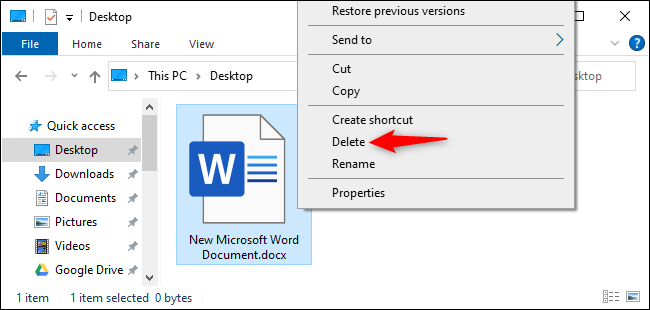 How to Skip the Recycle Bin for Deleting Files on Windows 10