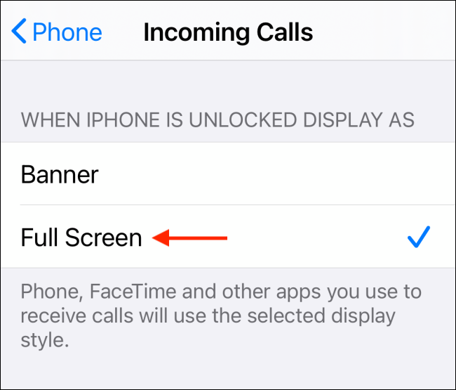 How to Enable Full-Screen Incoming Calls on iPhone