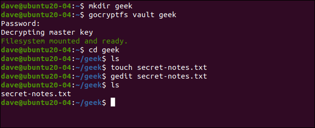 How to Encrypt Files with gocryptfs on Linux