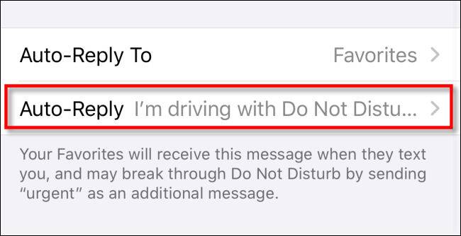 How to Set the "Do Not Disturb" Auto-Reply Message on iPhone