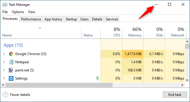 How to Keep the Task Manager's CPU Stats In Your System Tray