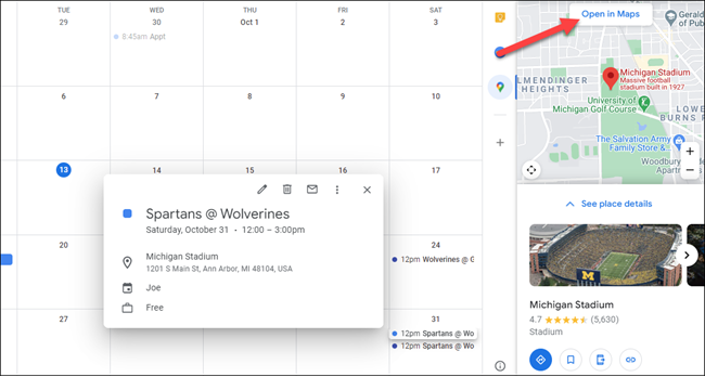 How to Stop Google Calendar From Opening Maps in the Sidebar