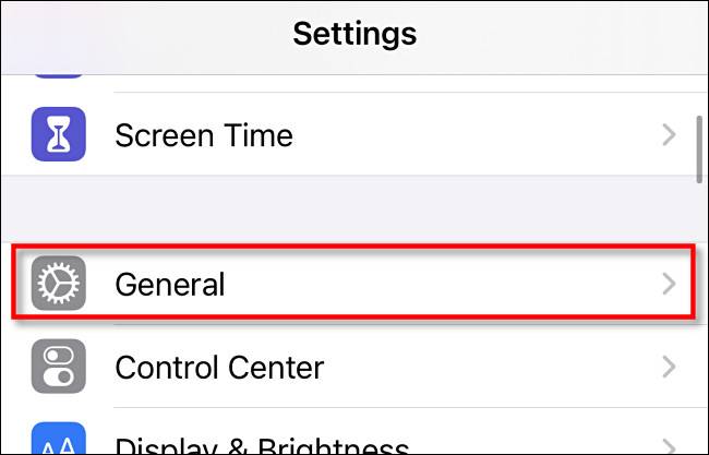 iphone 13 general settings