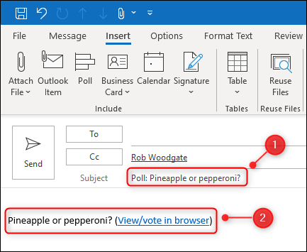 How to Create a Poll In Microsoft Outlook