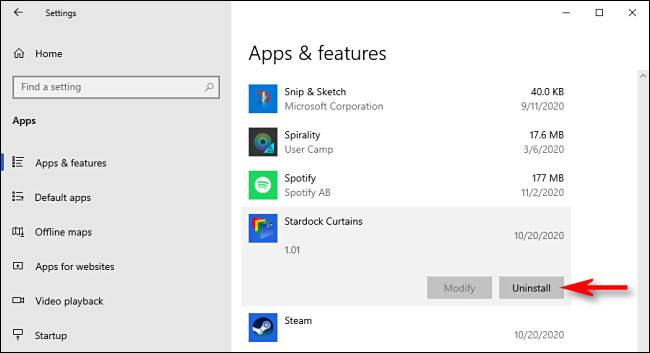 How to Uninstall an Application on Windows 10