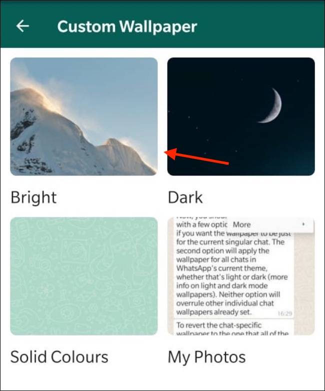 How to Set Custom Wallpapers for WhatsApp Chats