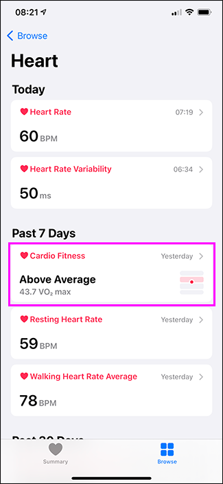 How to Check Your Cardio Fitness (VO2 Max) on an Apple Watch