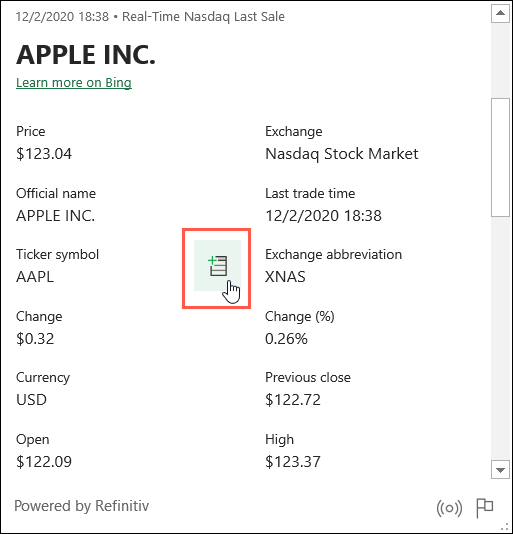 How to Use the Built-In Stocks Feature in Microsoft Excel