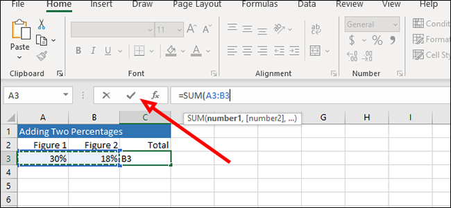 How to Add Percentages Using Excel