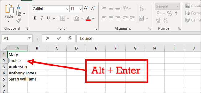 How to Add Line Breaks in Microsoft Excel