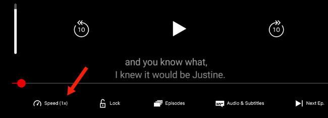 How to Change the Video Playback Speed on Netflix