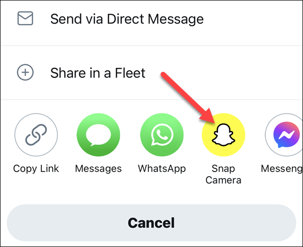 How to Share Tweets to Snapchat Stories