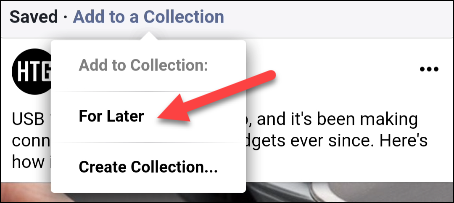 How to Save Posts on Facebook to Read Them Later
