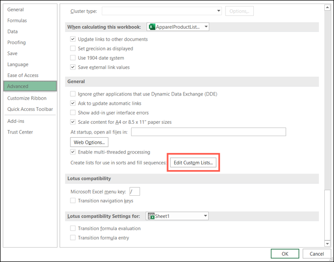 How to Create a Custom List in Microsoft Excel