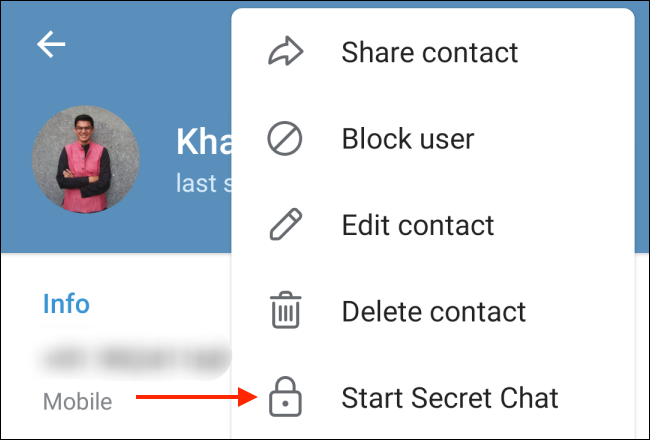 How to Start an Encrypted Secret Chat in Telegram