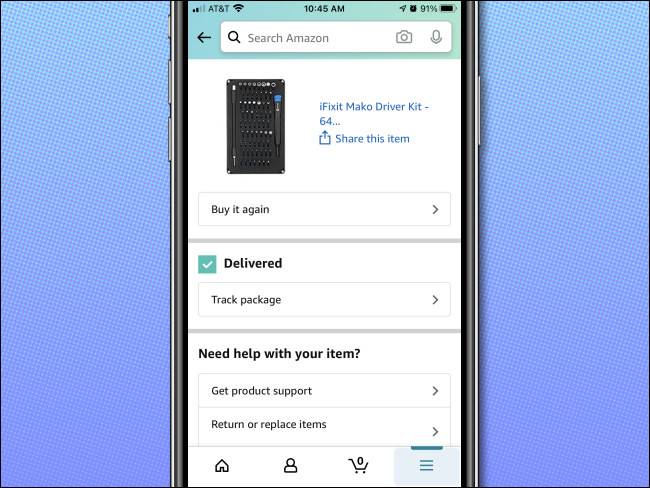 How to Find Your Orders in the Amazon App