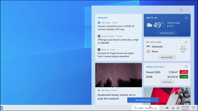 Your Windows 10 Taskbar Is About to Get News and Weather