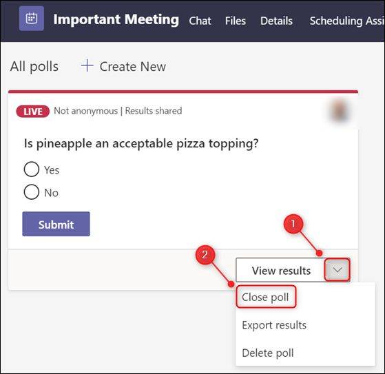 How to Create Live Polls During a Microsoft Teams Meeting