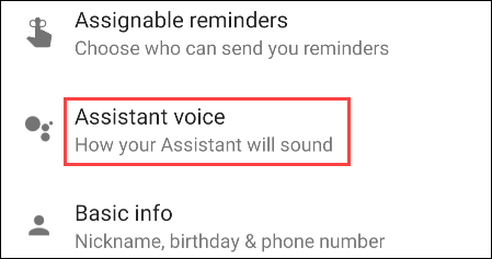 How to Change the Google Assistant's Voice