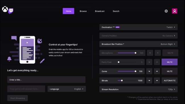 How to Stream to Twitch from an Xbox Series X or S