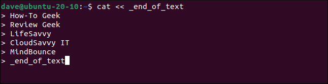 How To Use Here Documents In Bash On Linux