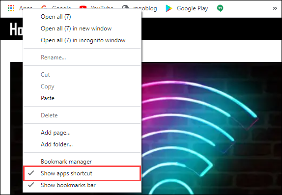How to Disable and Remove the "Apps" Button in Google Chrome