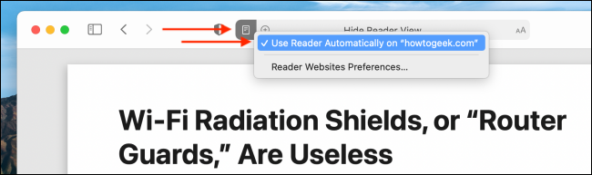 How to Automatically Open Articles in Safari's Reader View
