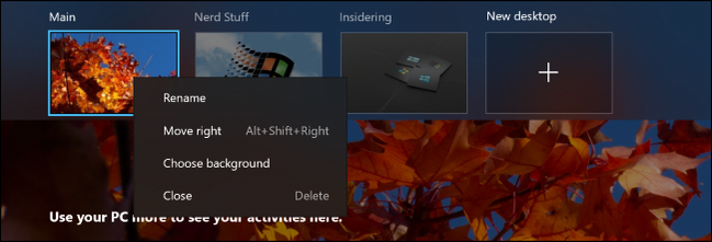 Windows 10's Virtual Desktops Are Getting Custom Wallpaper Backgrounds