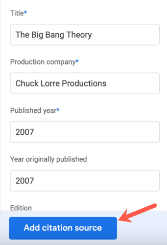How to Add Citations for Films, TV Series, More in Google Docs
