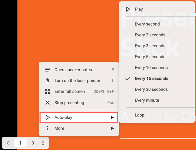 How to Use the Google Slides Presenter Toolbar