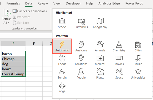 excel automatic symbol