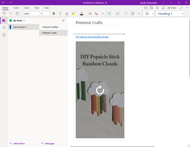 How to Embed Pinterest Pins in OneNote or Word for Web