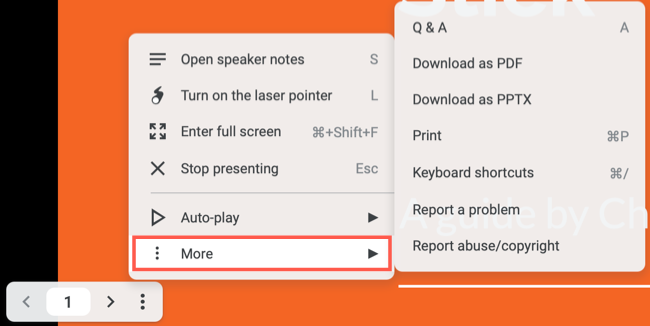 How to Use the Google Slides Presenter Toolbar