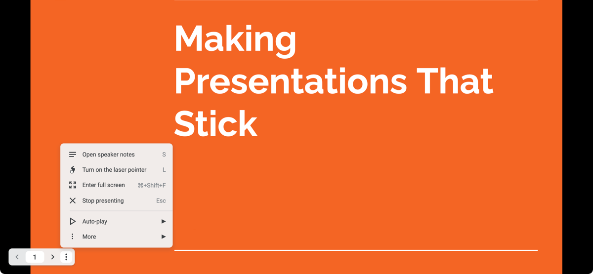 How to Use the Google Slides Presenter Toolbar