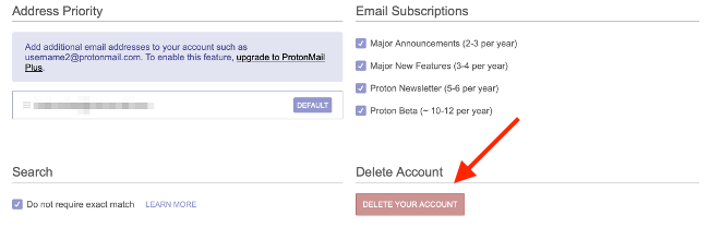 How to Delete a ProtonMail Account