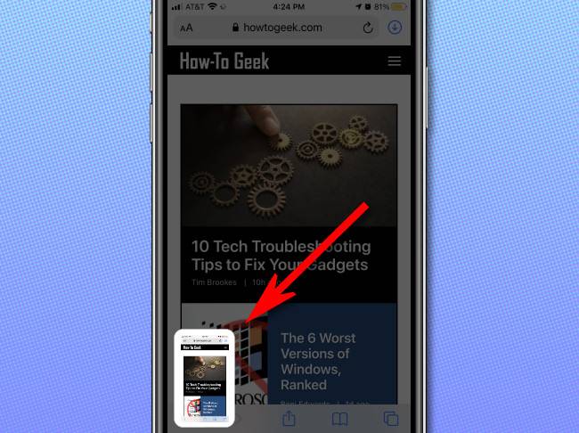 iphone 4 screenshot button