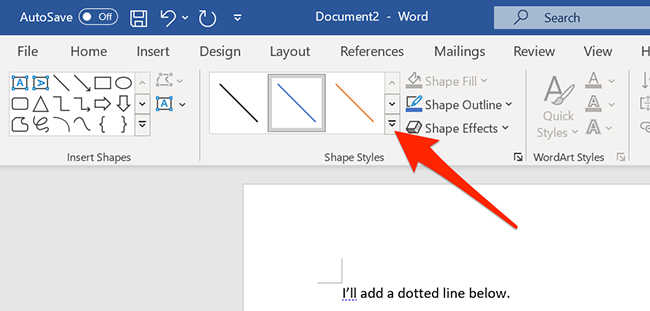 How to Add a Dotted Line in a Microsoft Word Document